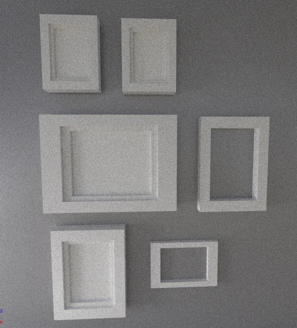 Free picture frame set model - TurboSquid 1208724