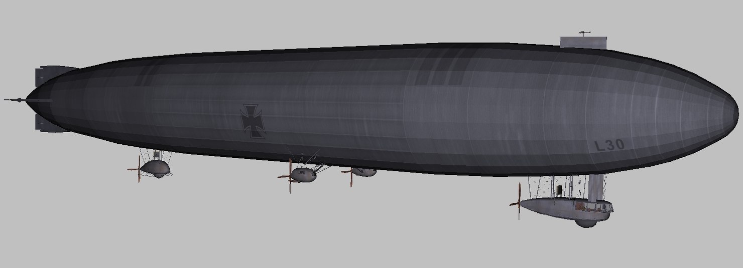 3D world war zeppelin - TurboSquid 1208842