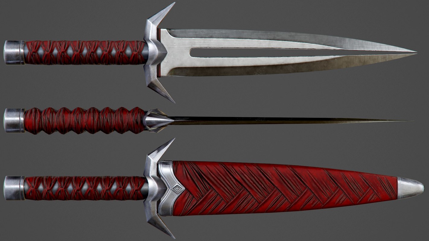 3D ready assassin knife pbr model - TurboSquid 1209068