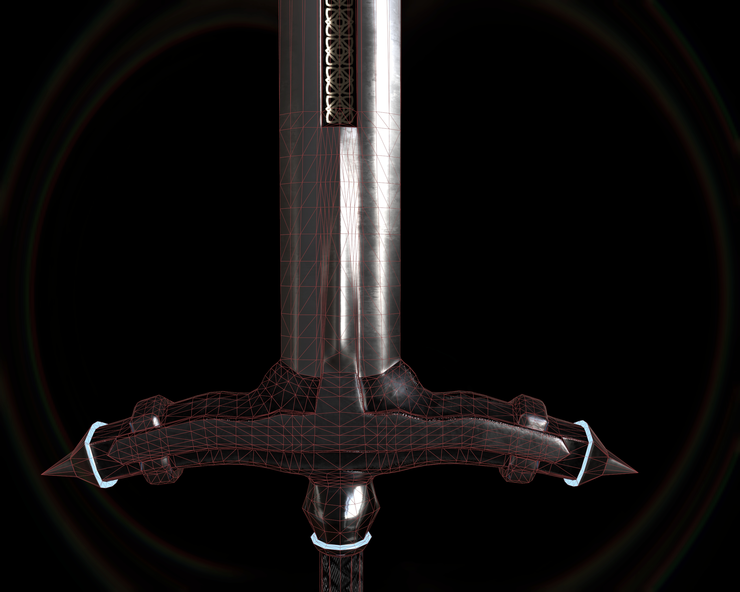 Two-handed heavy zweihander 3D model - TurboSquid 1209083