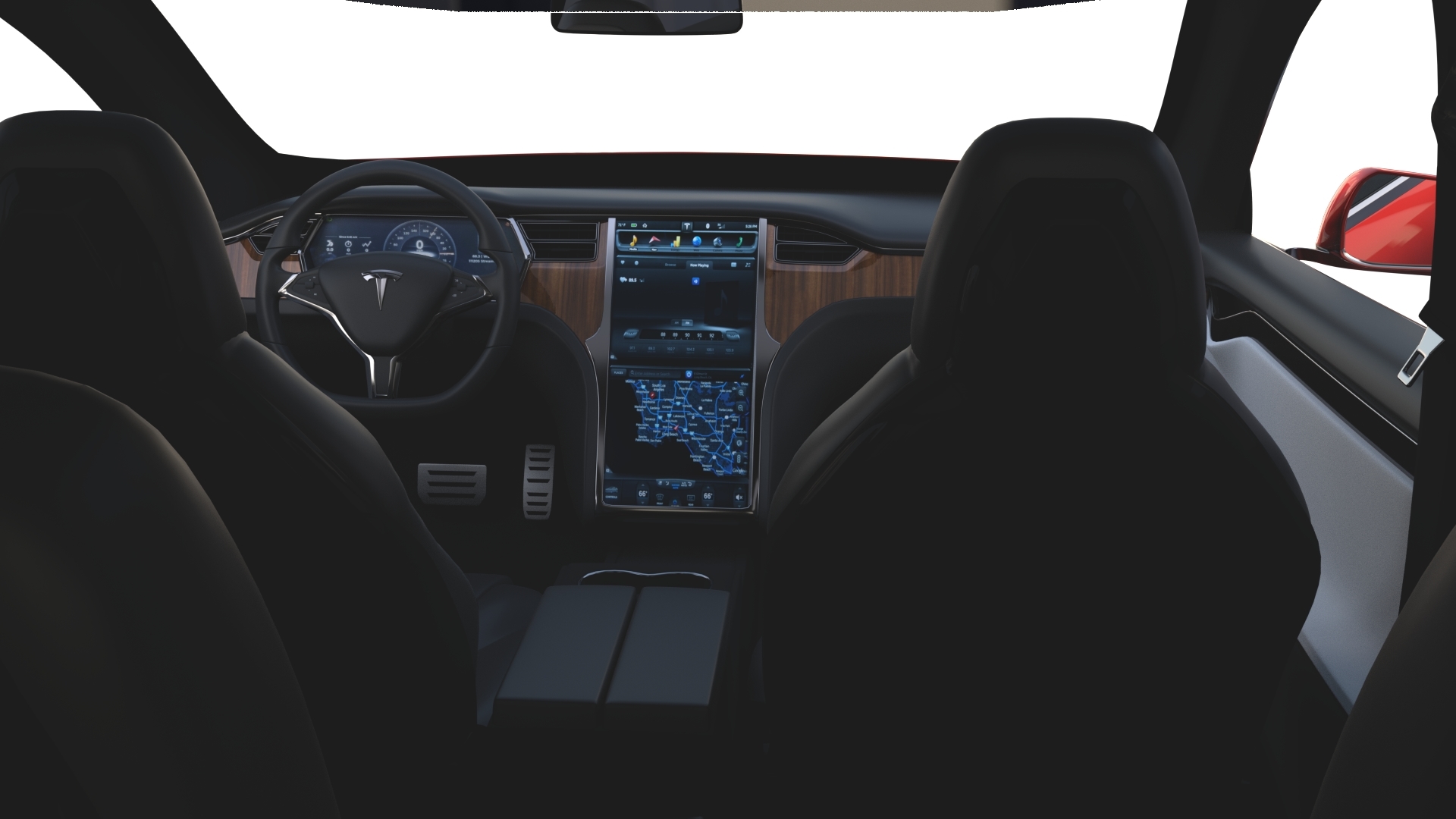 Tesla x interior modeled 3D model - TurboSquid 1209100