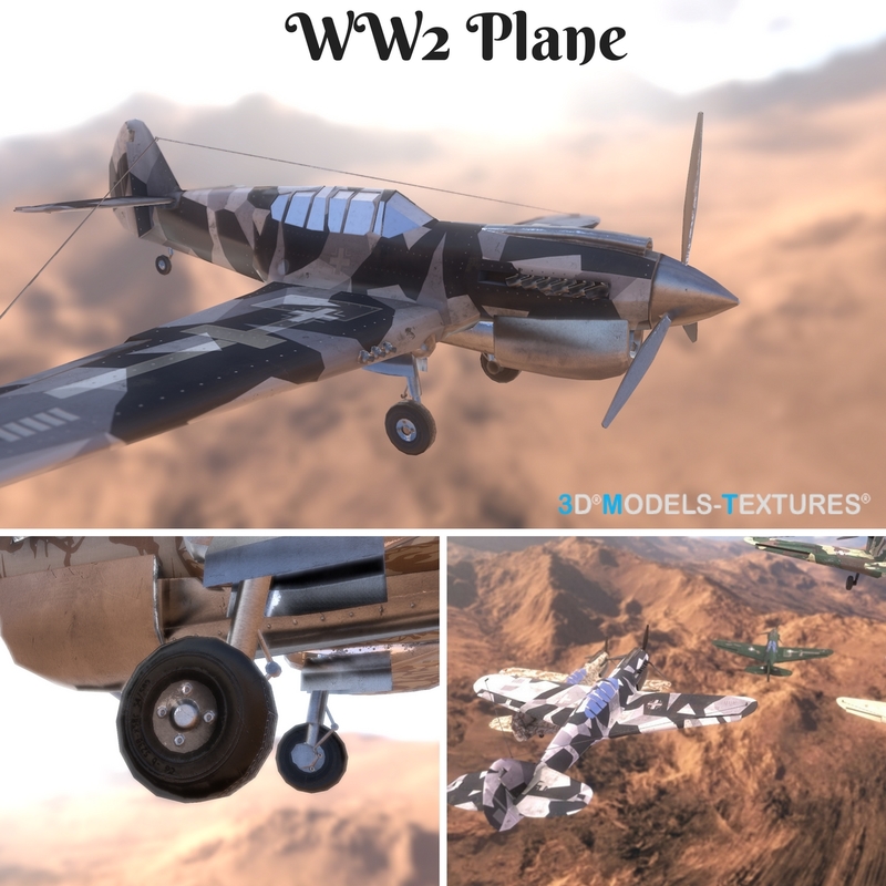 Ww2 plane 3D model - TurboSquid 1209233