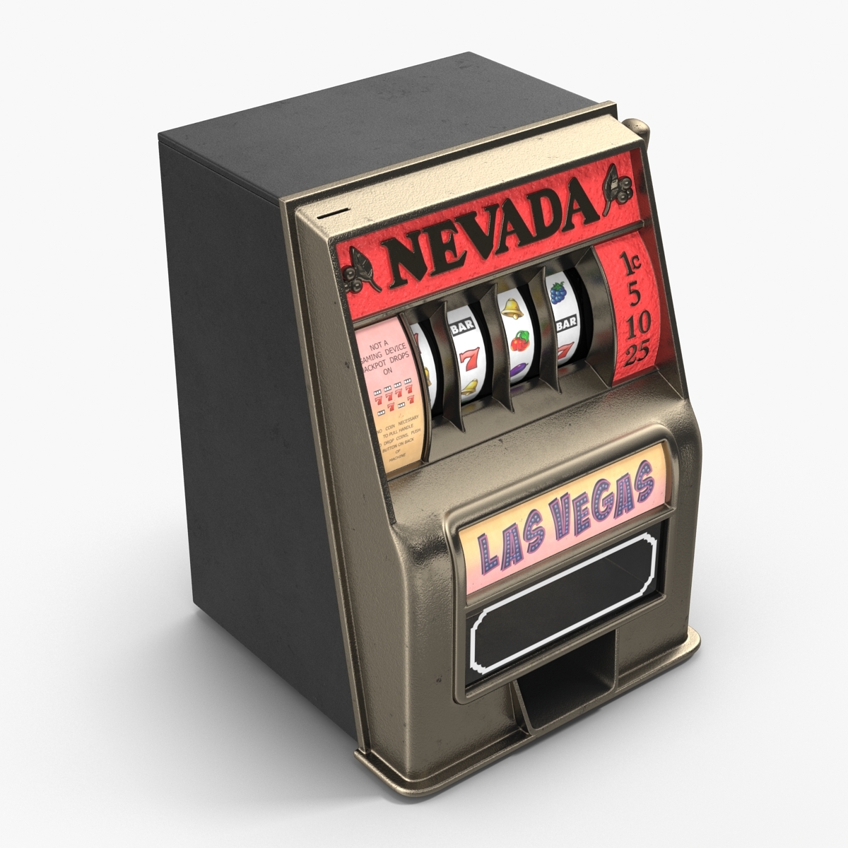 Vintage slot machine model - TurboSquid 1209403