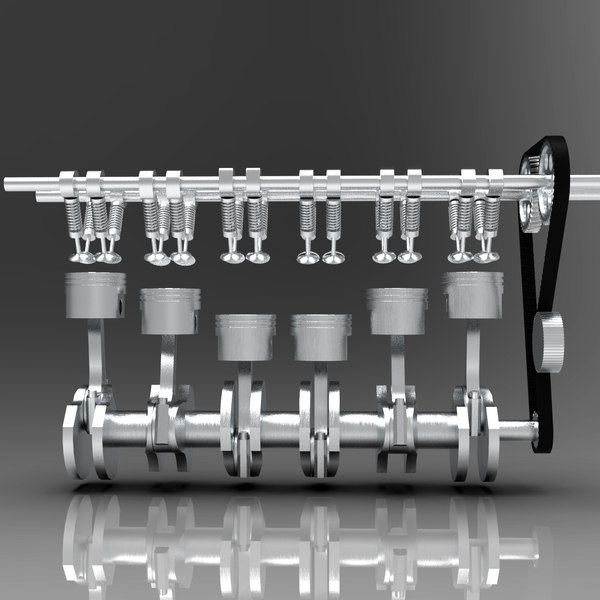 Dual overhead camshaft dohc 3D model - TurboSquid 1209404