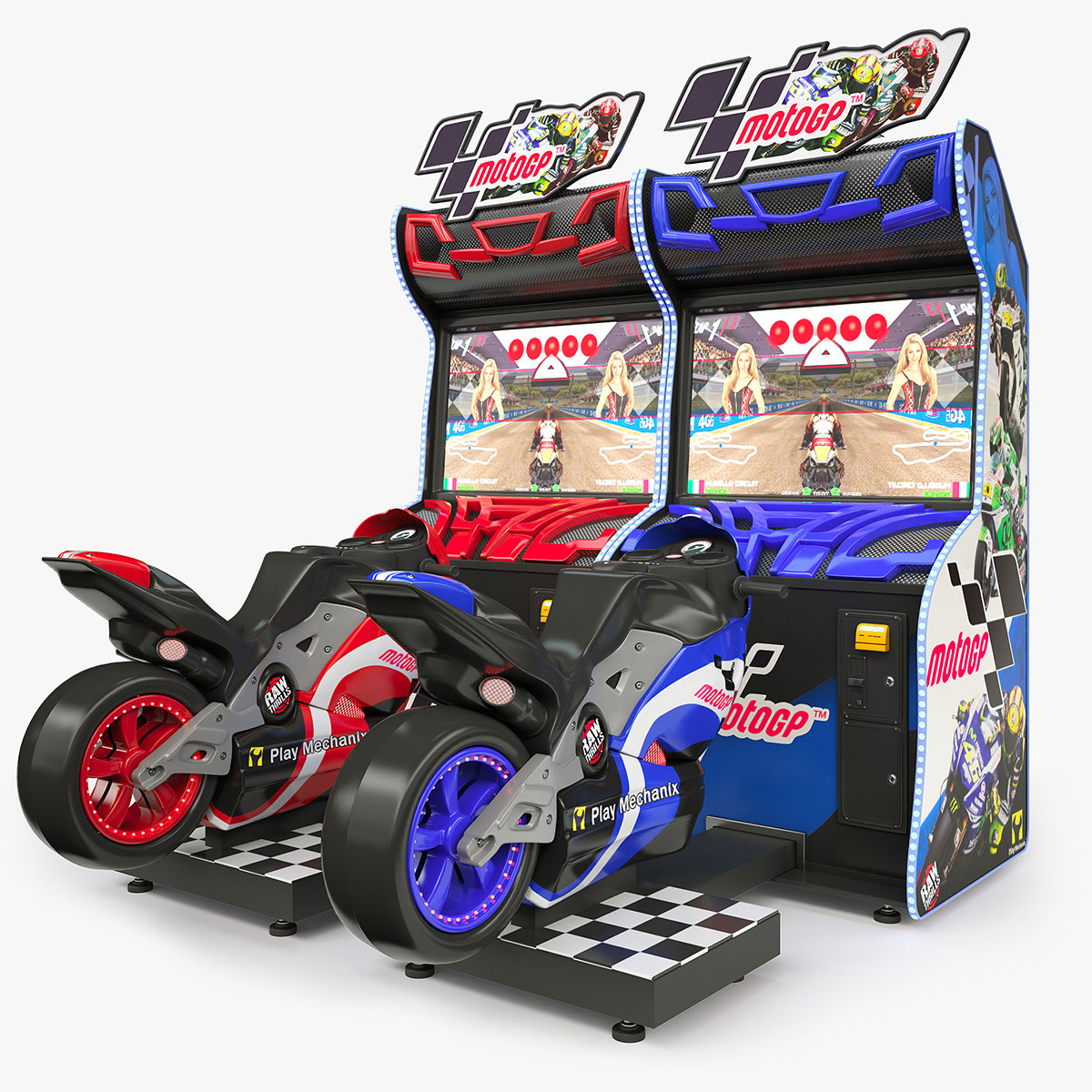 3D moto arcade machine - TurboSquid 1209588