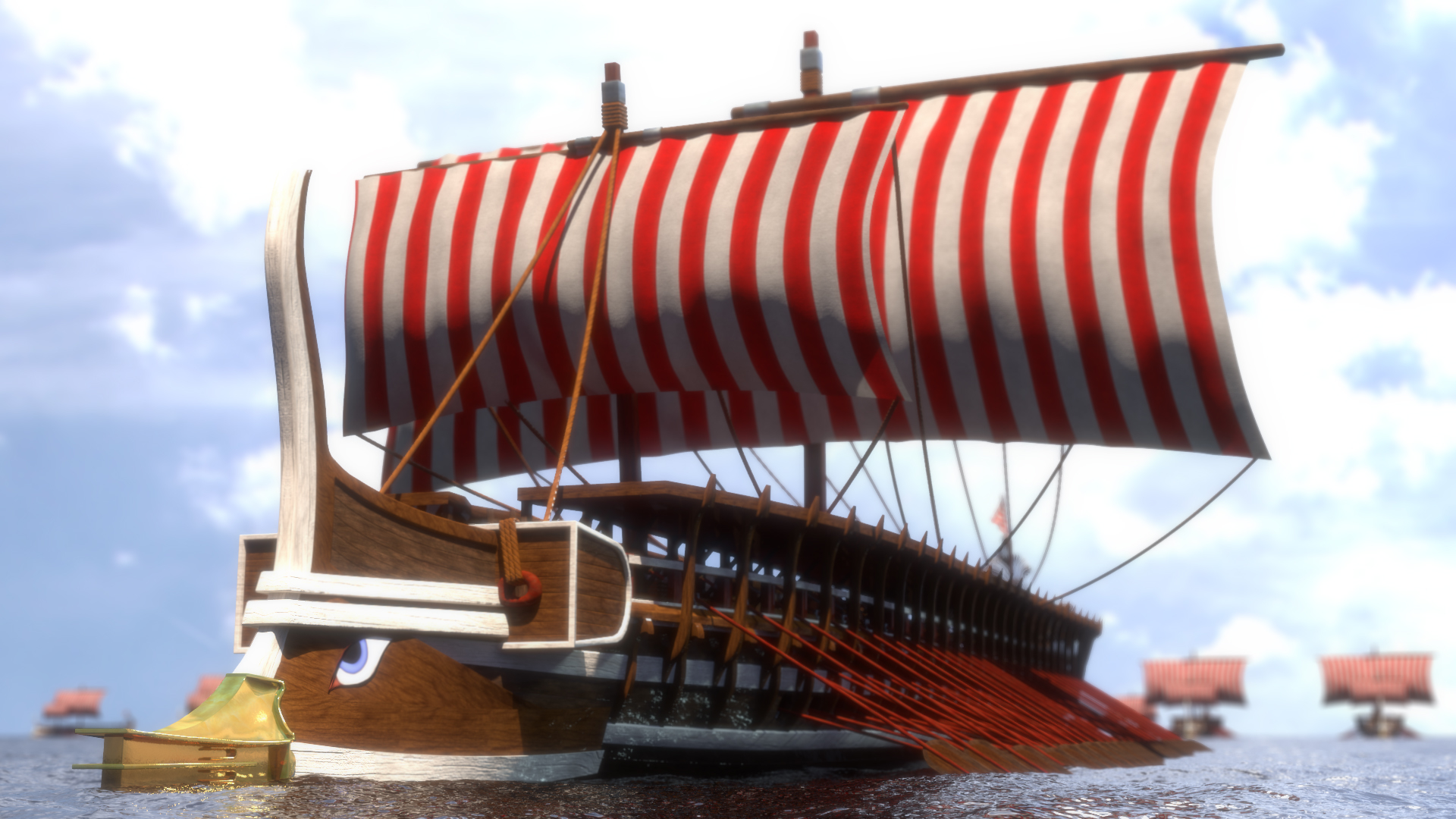 Greek warship trireme historically 3D model - TurboSquid 1209894