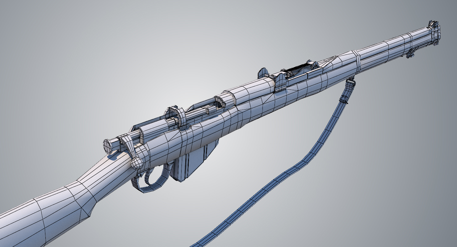 Lee enfield mk3 3D model - TurboSquid 1209932