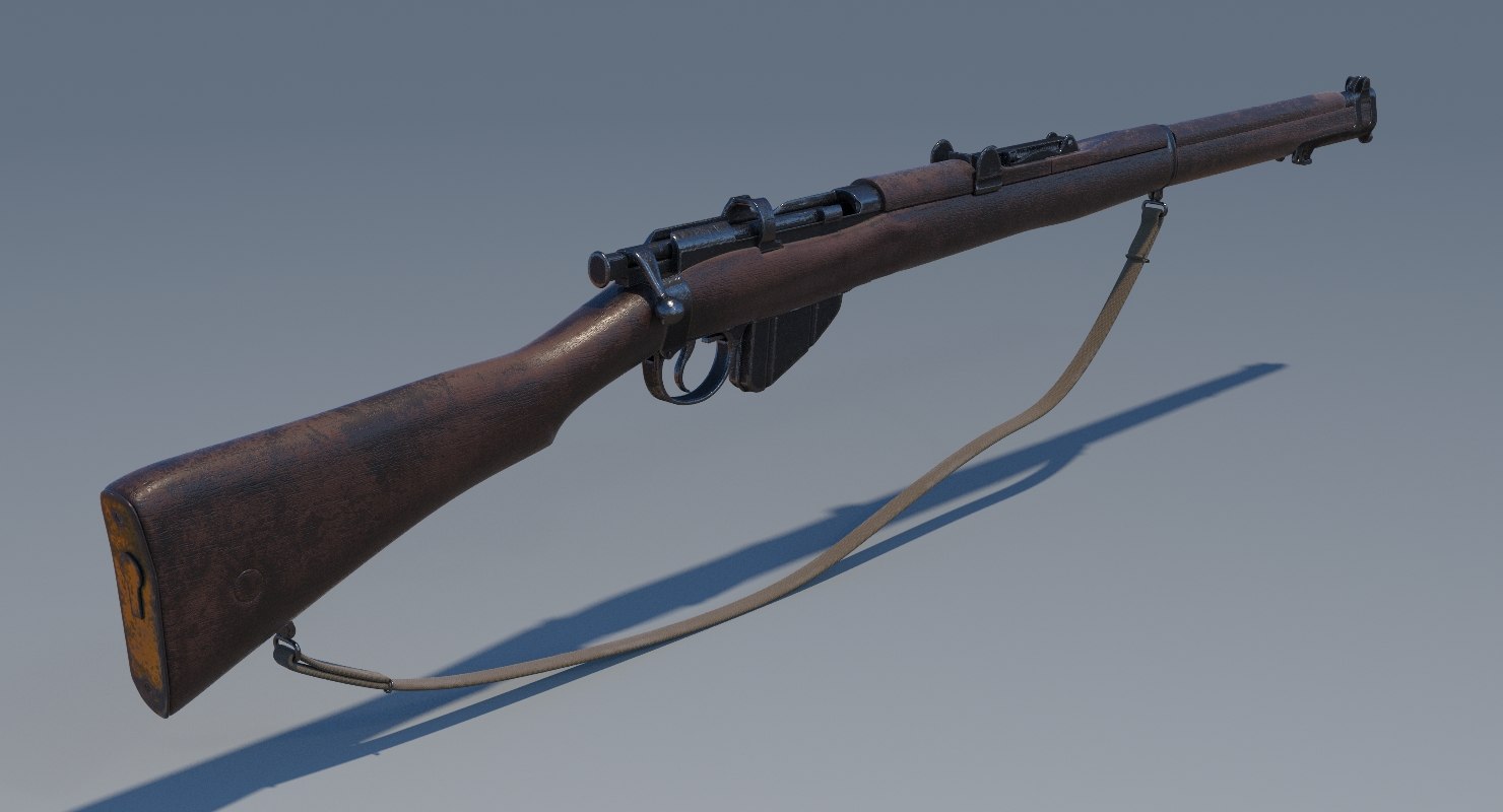 Lee enfield mk3 3D model - TurboSquid 1209932