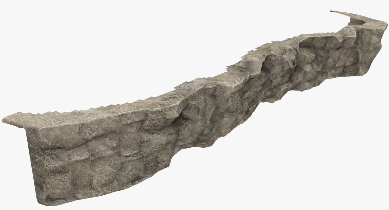 3D cliff rock wall model - TurboSquid 1210085