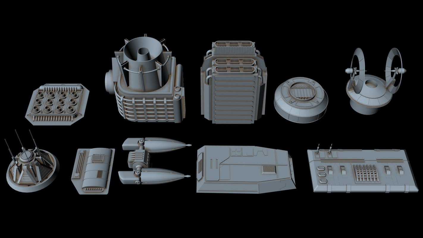 Big greeble model - TurboSquid 1210089