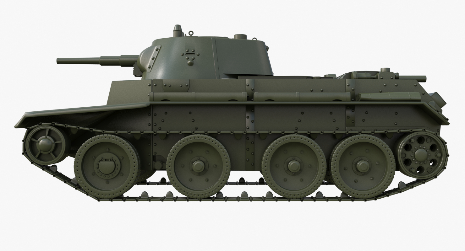 Tank bt 7 soviet 3D model - TurboSquid 1210155