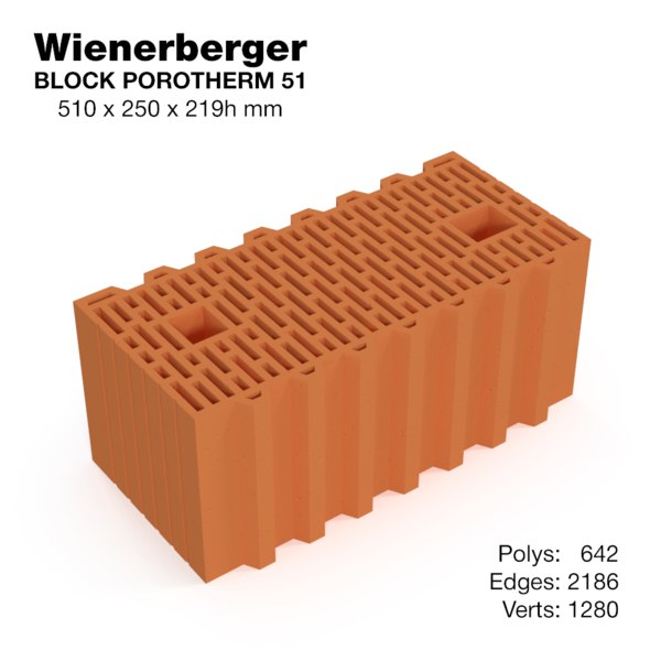 Wienerberger block 3D model - TurboSquid 1210157