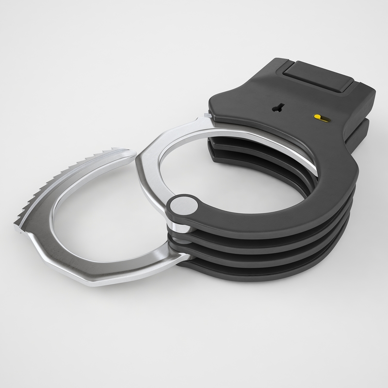 Rigid handcuffs 3D model - TurboSquid 1210161