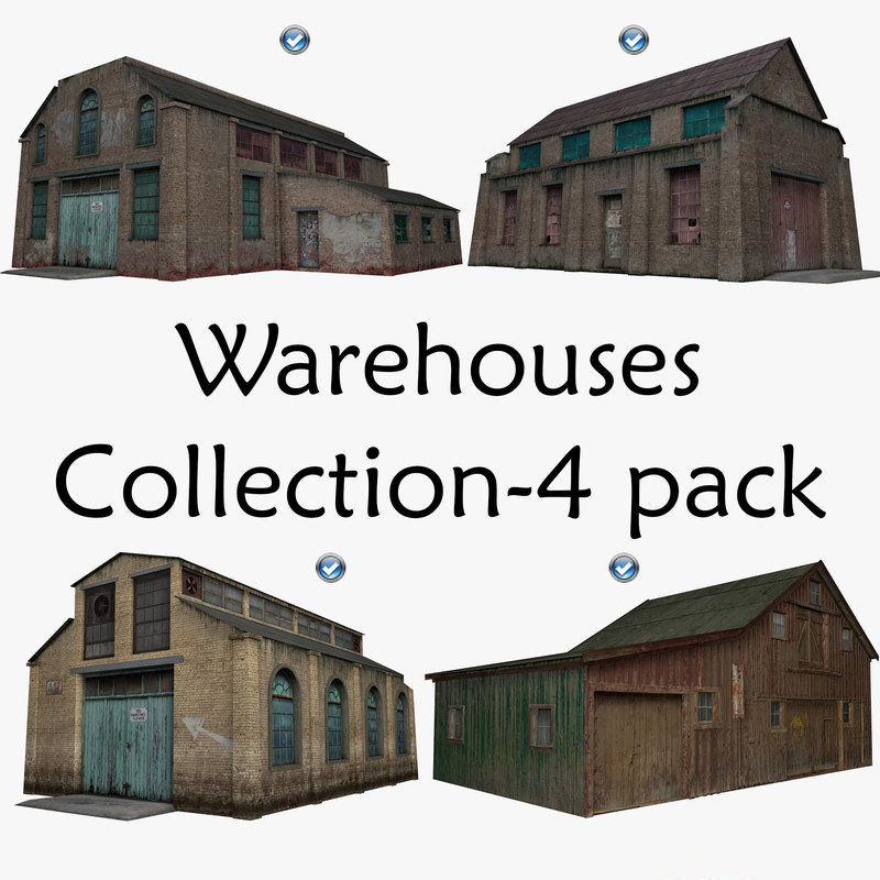 3D pack warehouse house - TurboSquid 1210166
