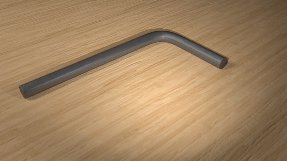 Allan key 3D model - TurboSquid 1210315