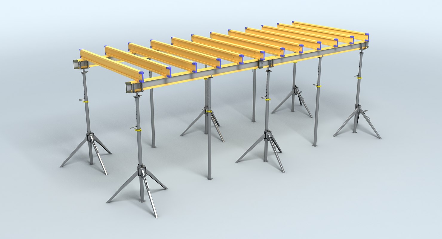 3D horizontal formwork model - TurboSquid 1210349