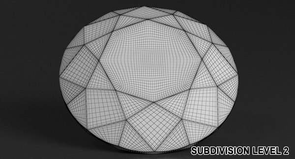 Brilliant diamond cut 3D model - TurboSquid 1210533