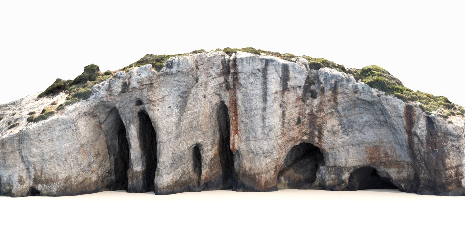 3D model mediterranean cliff - TurboSquid 1210543