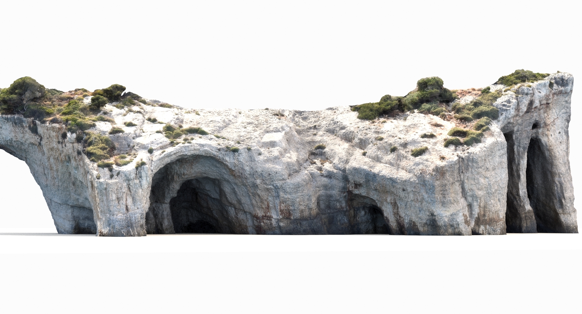 3D mediterranean cliffs model - TurboSquid 1210567