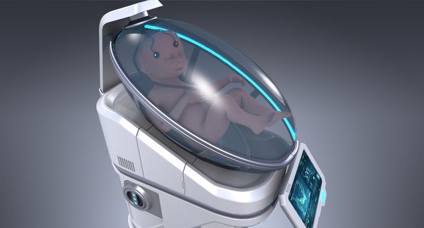 Sci-fi incubation chamber fetus 3D model - TurboSquid 1210653