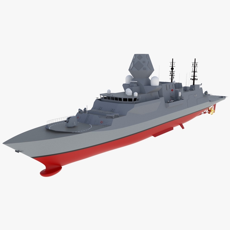 3D type frigate sea 5000 - TurboSquid 1210831