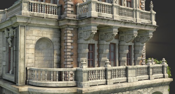 3D old ancient palace - TurboSquid 1210843