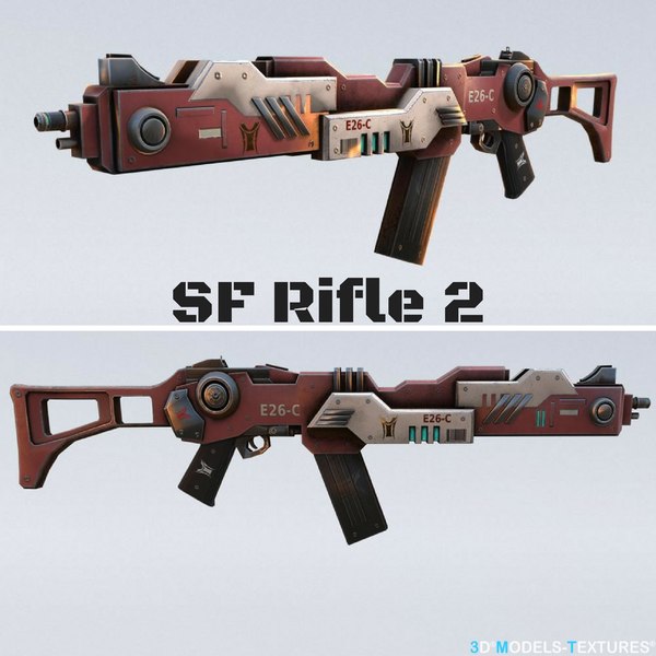 SF Rifle 23D模型 - TurboSquid 1210911