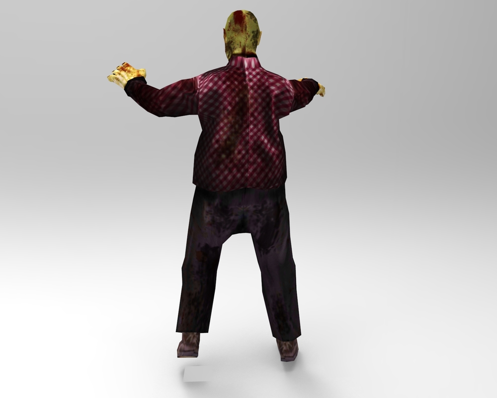 3D zombie male rigged character model - TurboSquid 1211045