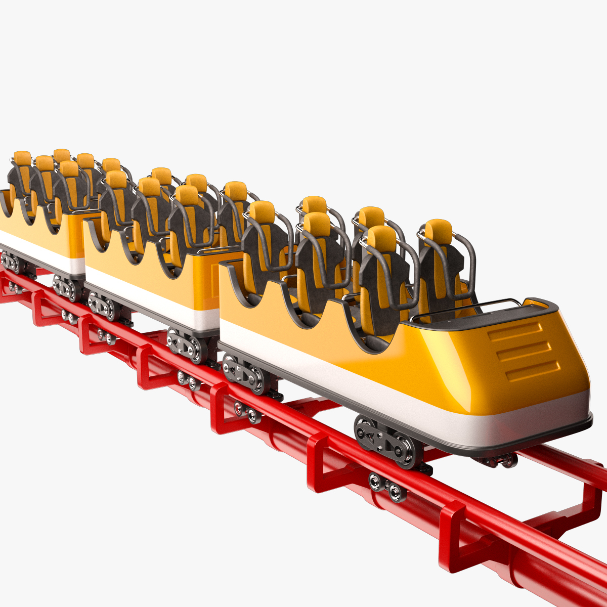 Roller coaster 3D model - TurboSquid 1211151