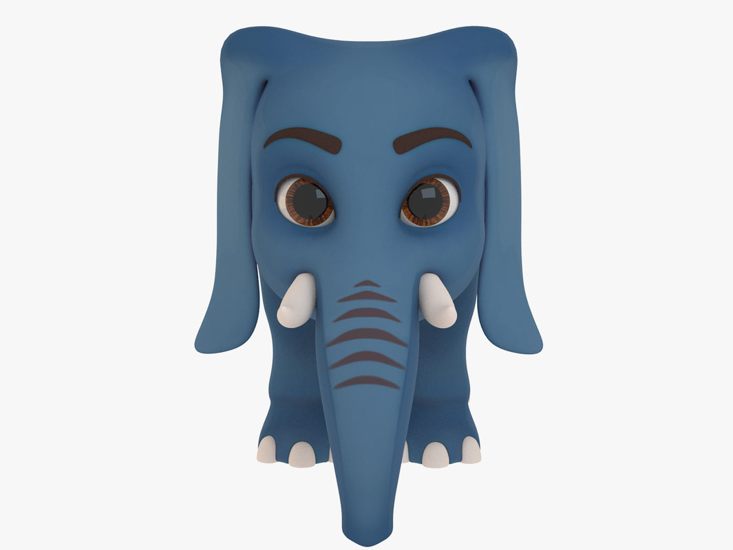 3D cartoon elephant - boy - TurboSquid 1211204