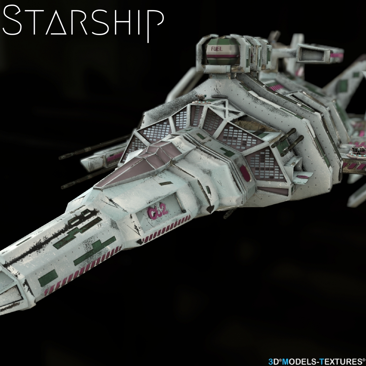 3D starship model - TurboSquid 1211306