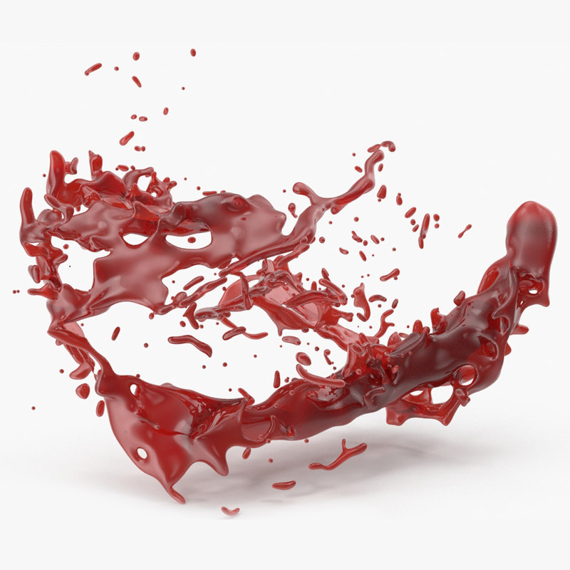 Realistic blood splash model - TurboSquid 1211429