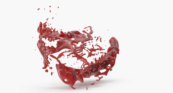 Realistic blood splash model - TurboSquid 1211429