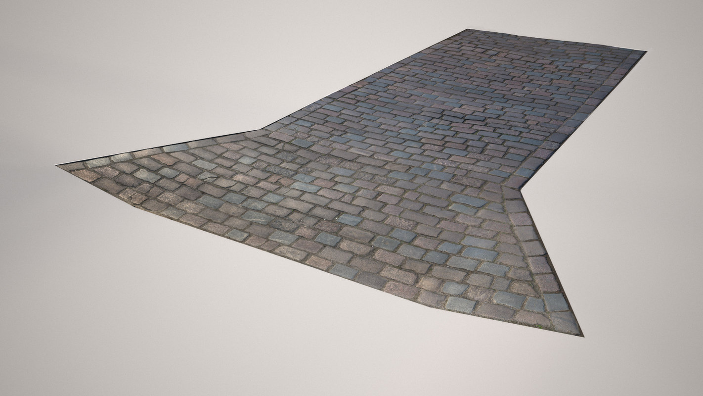 3D pavement cobblestone scan - TurboSquid 1211541