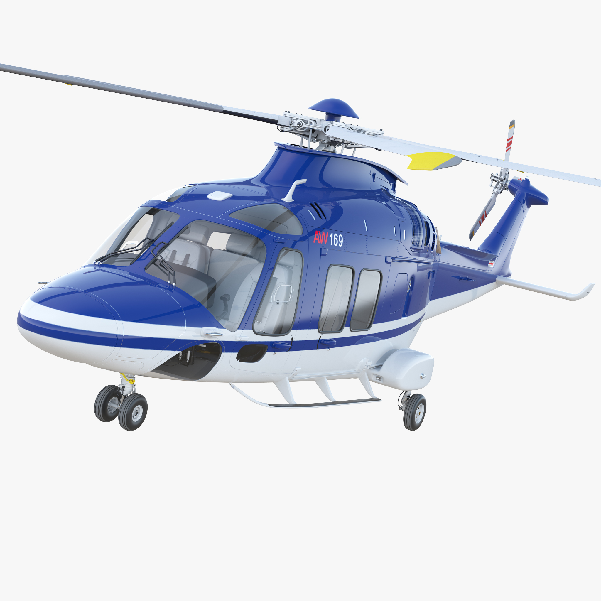 Multirole helicopter agustawestland aw169 3D model - TurboSquid 1211588