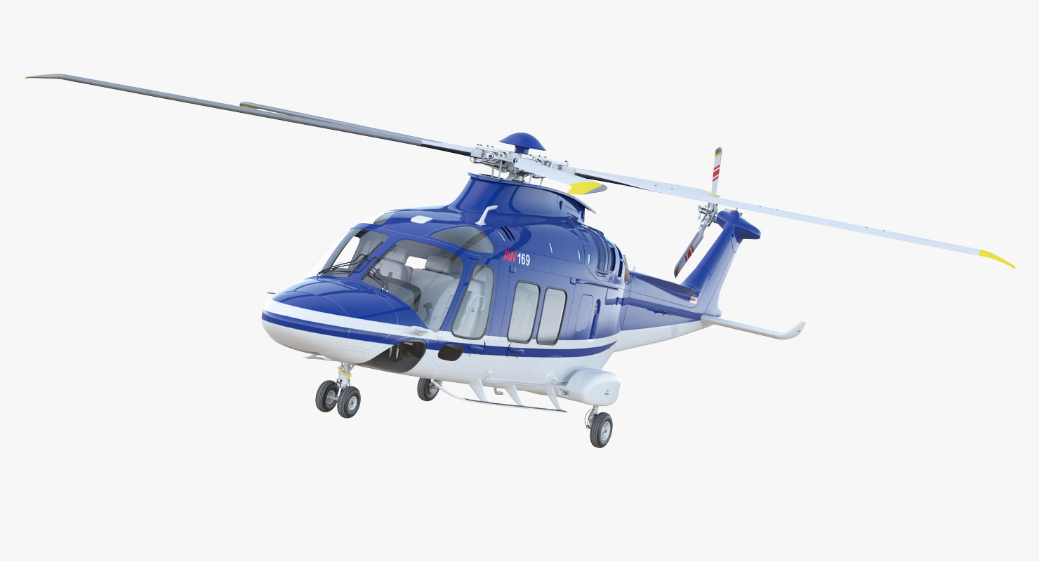 Multirole helicopter agustawestland aw169 3D model - TurboSquid 1211588