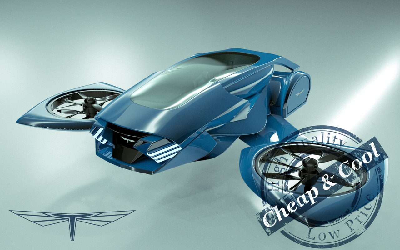Car copter 3D - TurboSquid 1211635