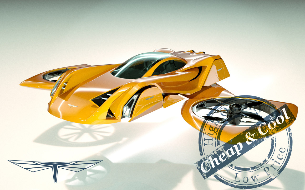 Car copter 3D model - TurboSquid 1211686