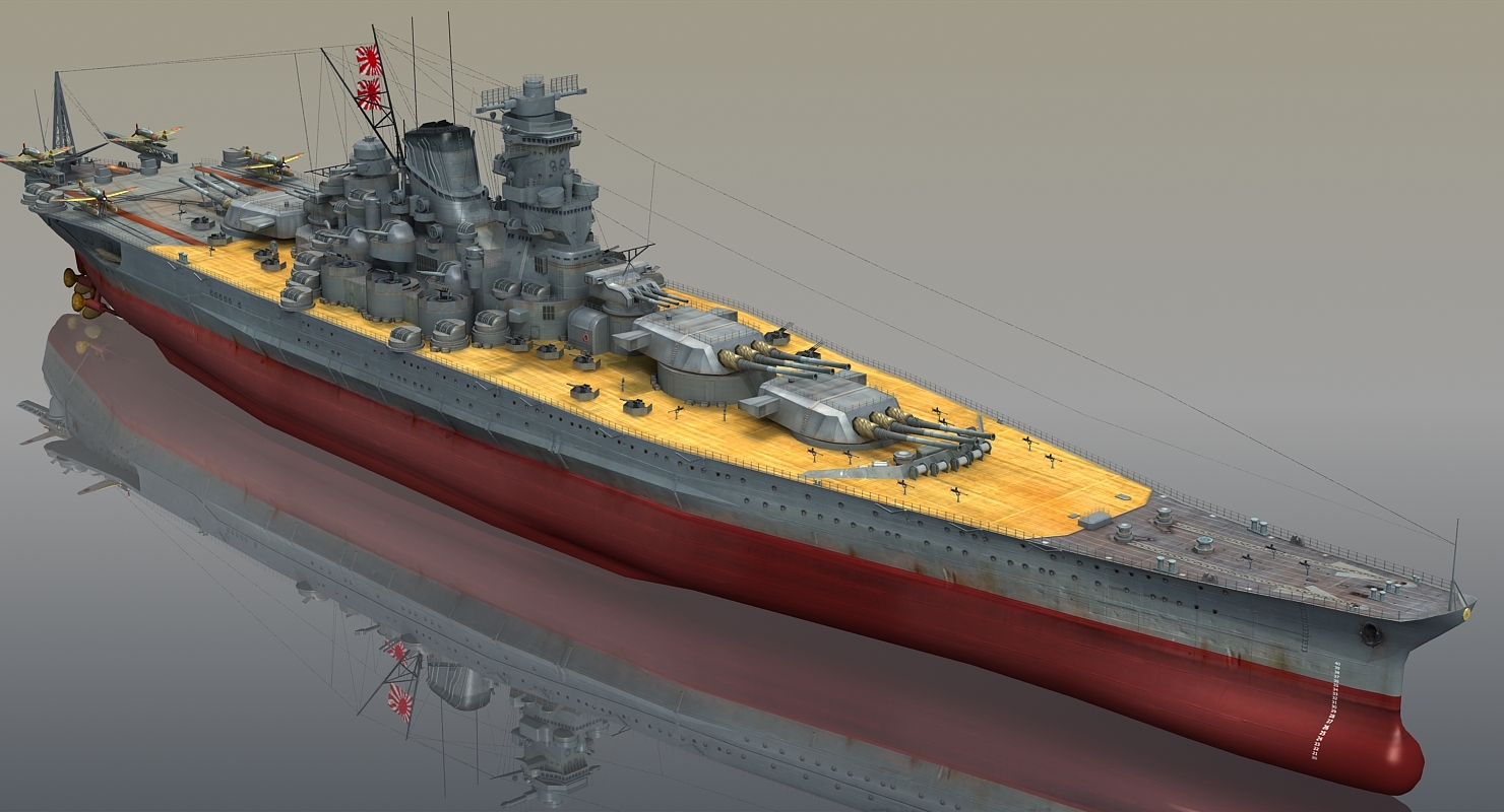 3D ijn musashi - TurboSquid 1211784