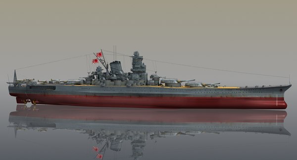Ijn musashi japanese battleship 3D model - TurboSquid 1211797