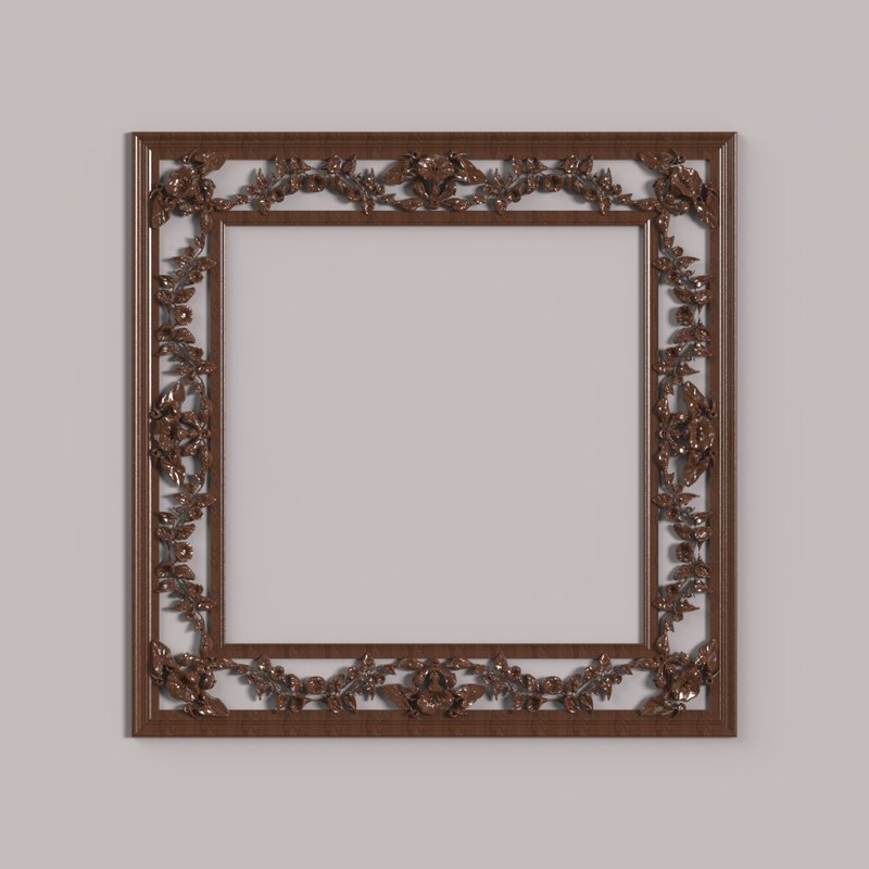 Carved frame cnc 3D model - TurboSquid 1211847
