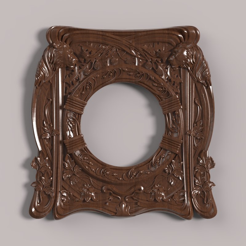 Carved frame cnc 3D model - TurboSquid 1211890