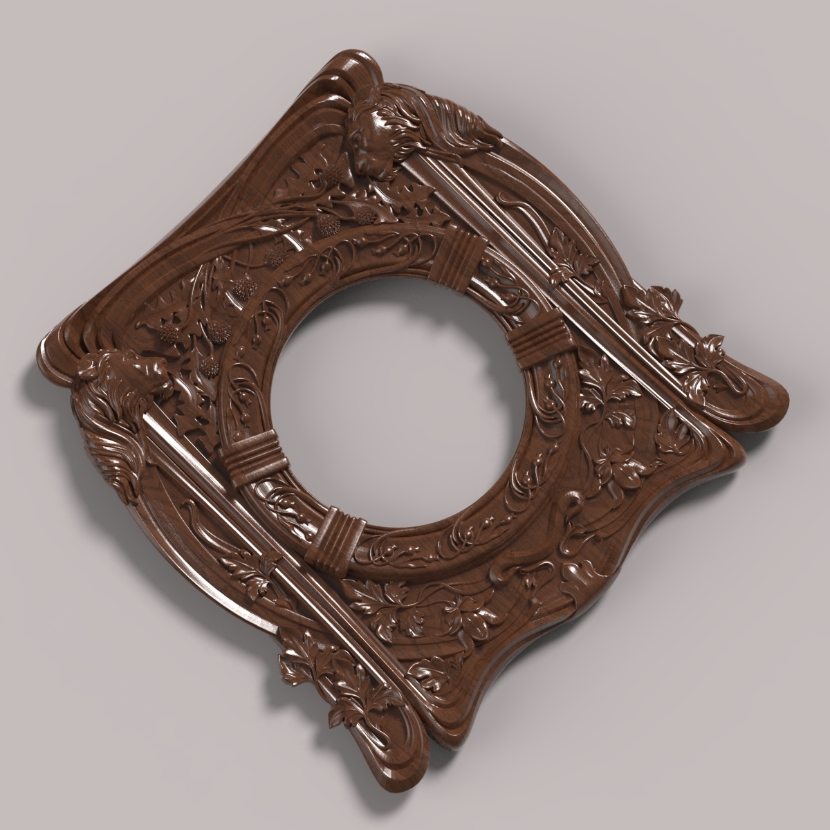 Carved frame cnc 3D model - TurboSquid 1211890