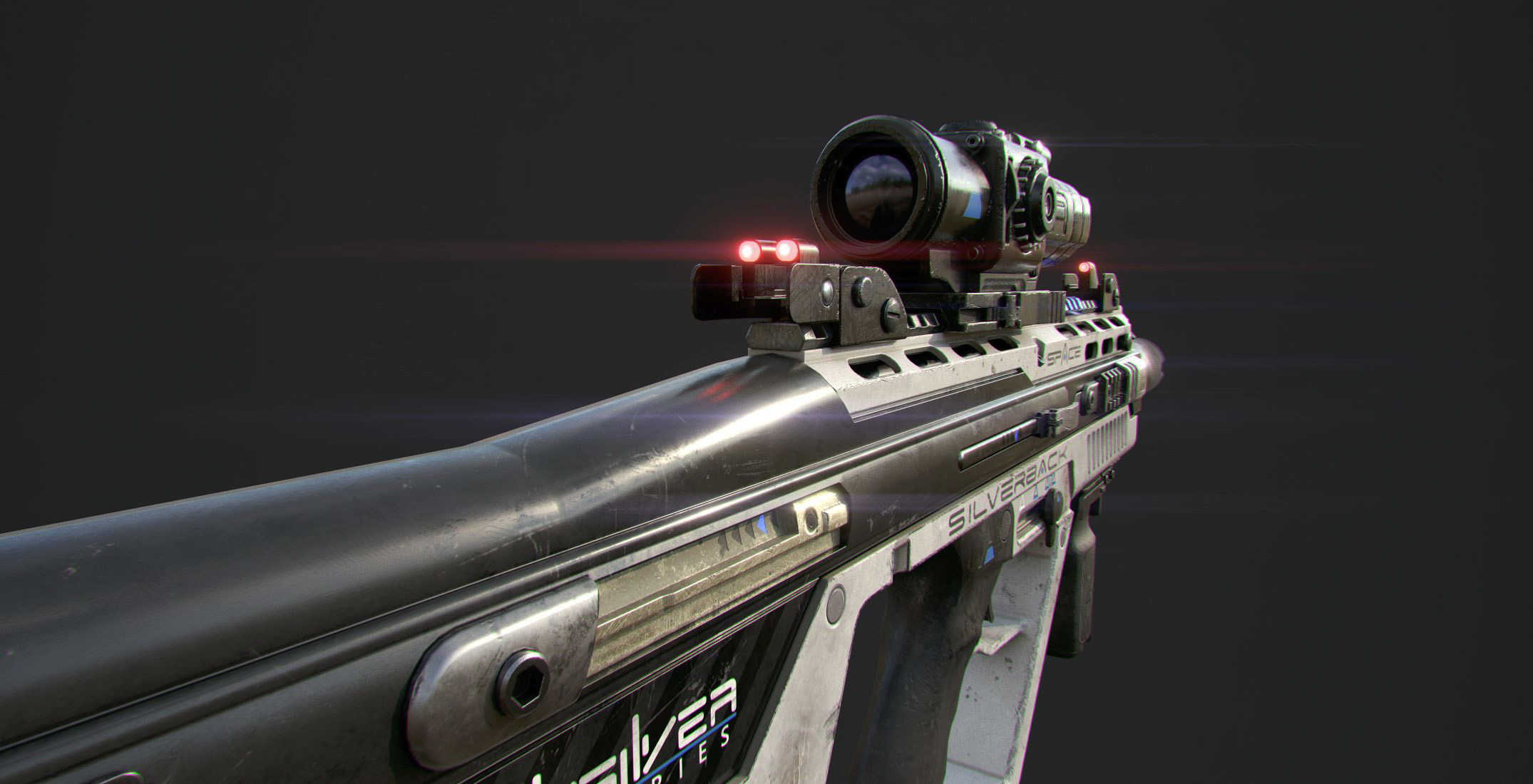 3d Sci Fi Battle Rifle Model Turbosquid 1211900