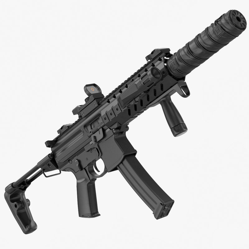 Gun sig sauer mpx model - TurboSquid 1211922