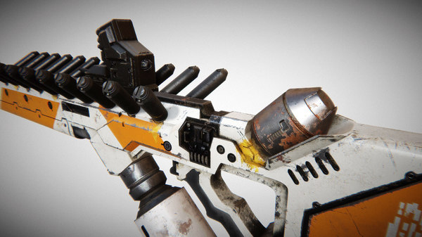 3D rifle district 9 - TurboSquid 1211965