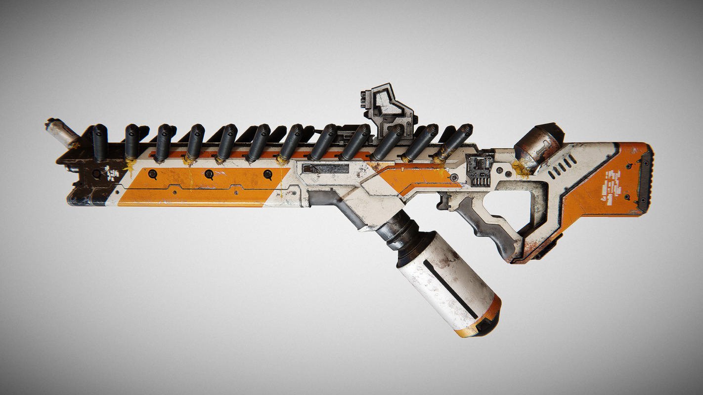 3D rifle district 9 - TurboSquid 1211965