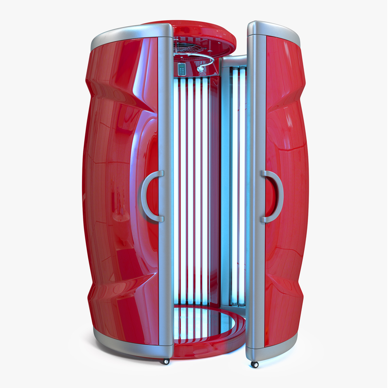 3D vertical solarium tanning bed model - TurboSquid 1212132