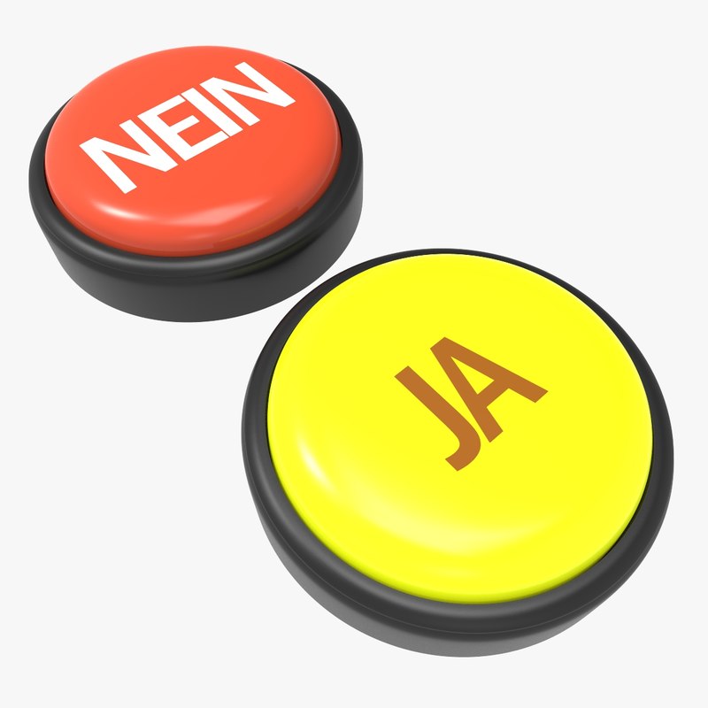 3D buttons nein - ja - TurboSquid 1212226