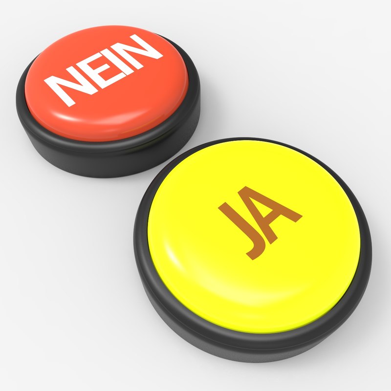 3D buttons nein - ja - TurboSquid 1212226